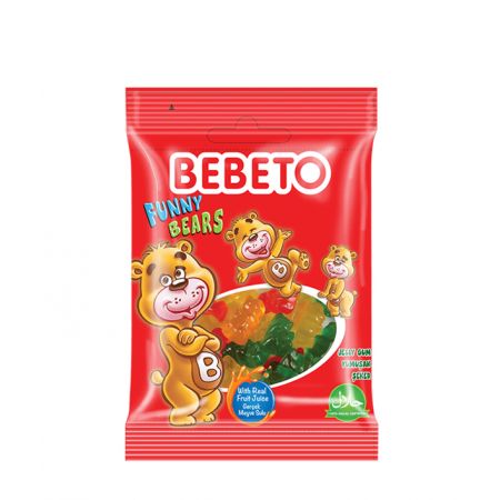 Bebeto Funny Bears Jelly Gum Pack Of 24 Pcs 18 g - Makhsoom