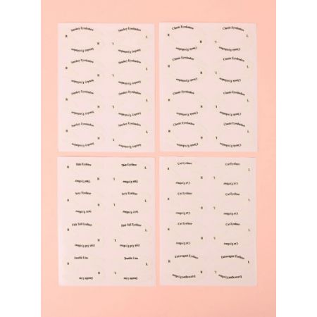 Set Of Eyeshadow & Eyeliner 4 Sheets Stencil Sticker - Makhsoom