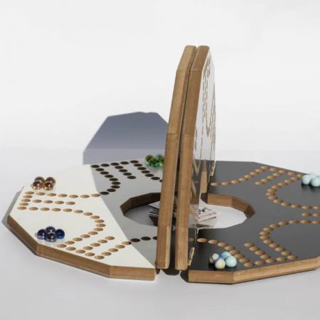 Jackaroo Hand Made Wooden Board Game 6 Players 8+ Years - White Non ...