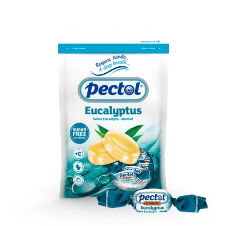 Damel Box of Pectol Bag Sugar Free 90 g Eucaliptus - 12 Bags - Makhsoom