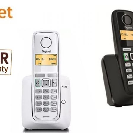 Gigaset A220 Cordless Phone Low Radiation - Black - Makhsoom