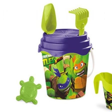 Mondo Set Of Ninja Turtles Beach Bucket With Beach Accessories 5 Pcs ...